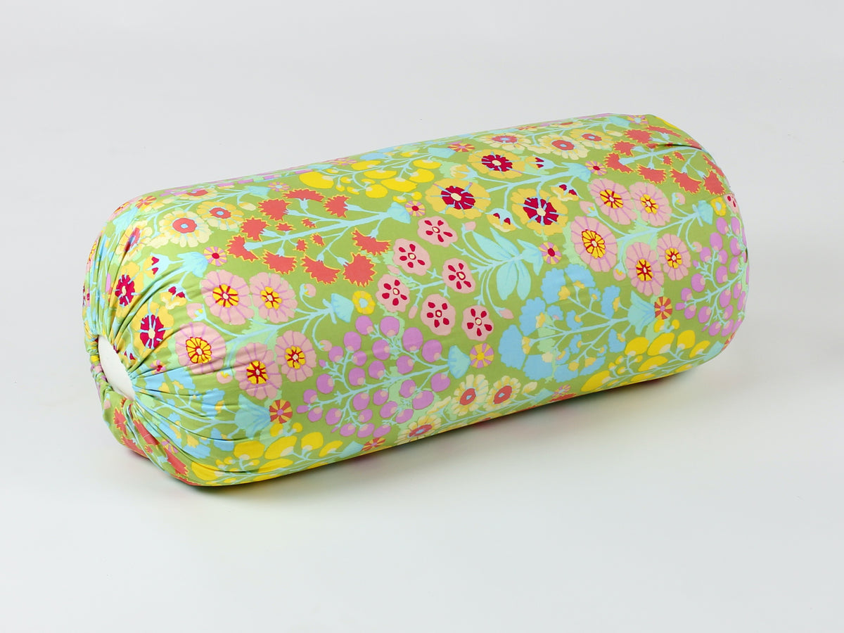 Flower Power Round Yoga Bolster Pillow by Inner Space Yoga Supplies ...